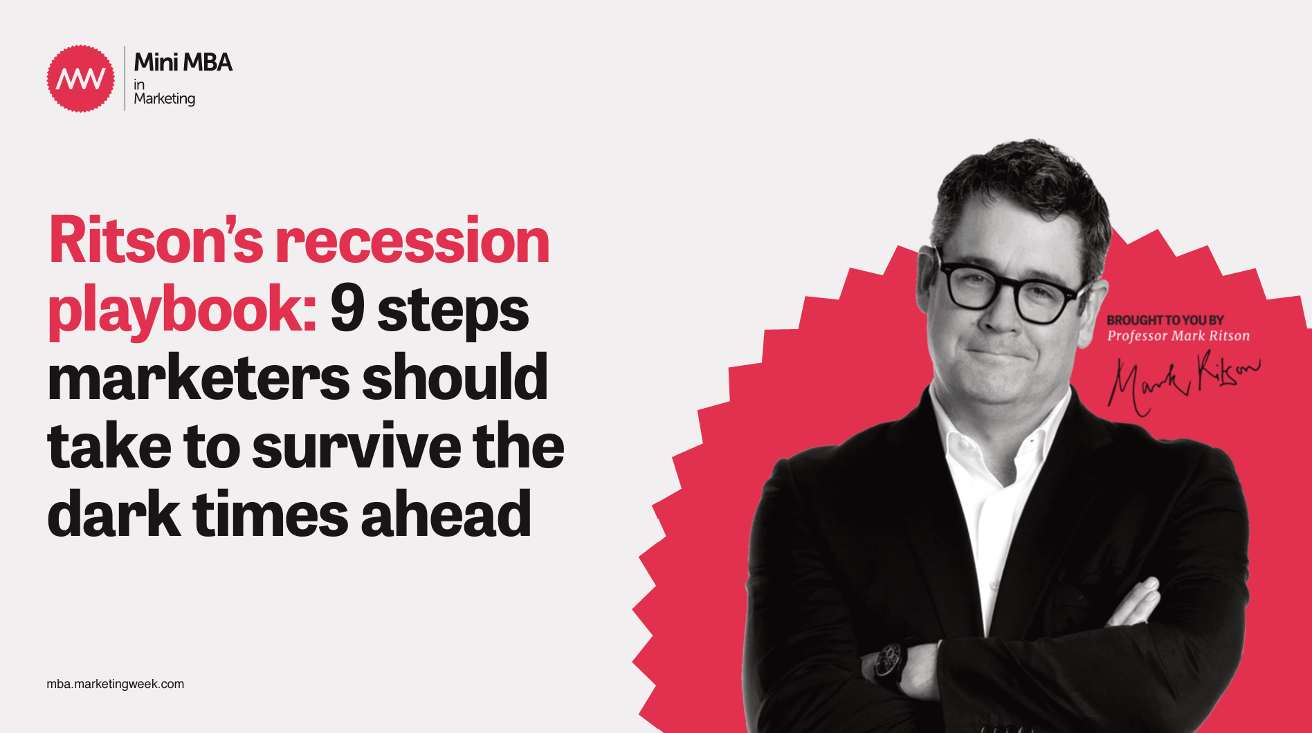 Ritson’s recession playbook - MiniMBA online courses with Mark Ritson