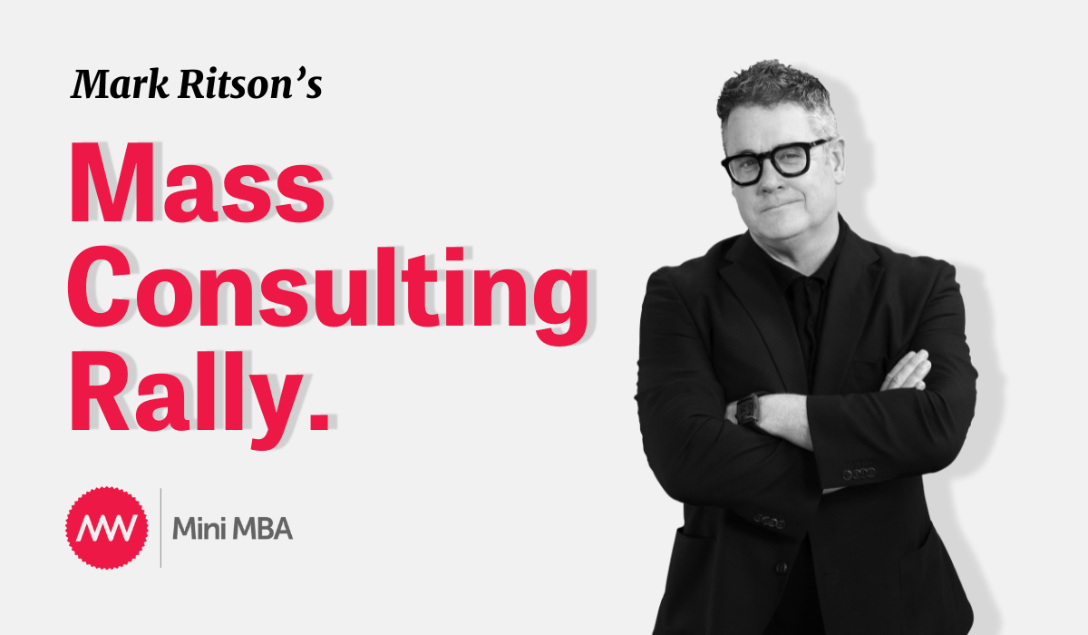 Mark Ritson’s Mass Consulting Rally